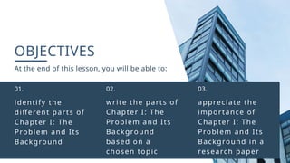 The Problem and Its Background Research | PPTX