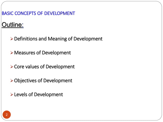 Basic concepts of Development: Lecture Note | PPTX