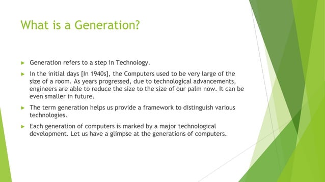Chapter I Generations of Computers.pptx | Desktops | Computing