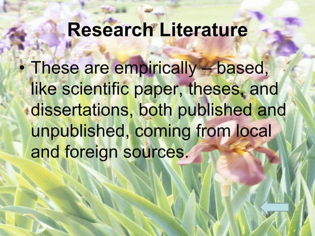 Chapter 2:review of related literature and studies | PPTX | Science
