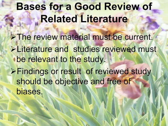 Chapter 2:review of related literature and studies | PPTX | Science