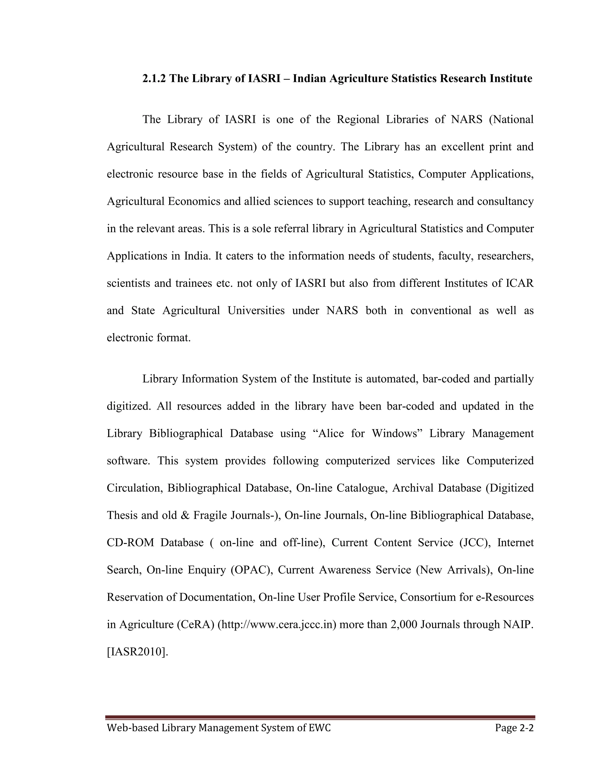 Chapter ii - Web-based Library Management System of East West Colleges | PDF