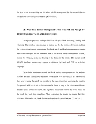 Chapter ii - Web-based Library Management System of East West Colleges | PDF