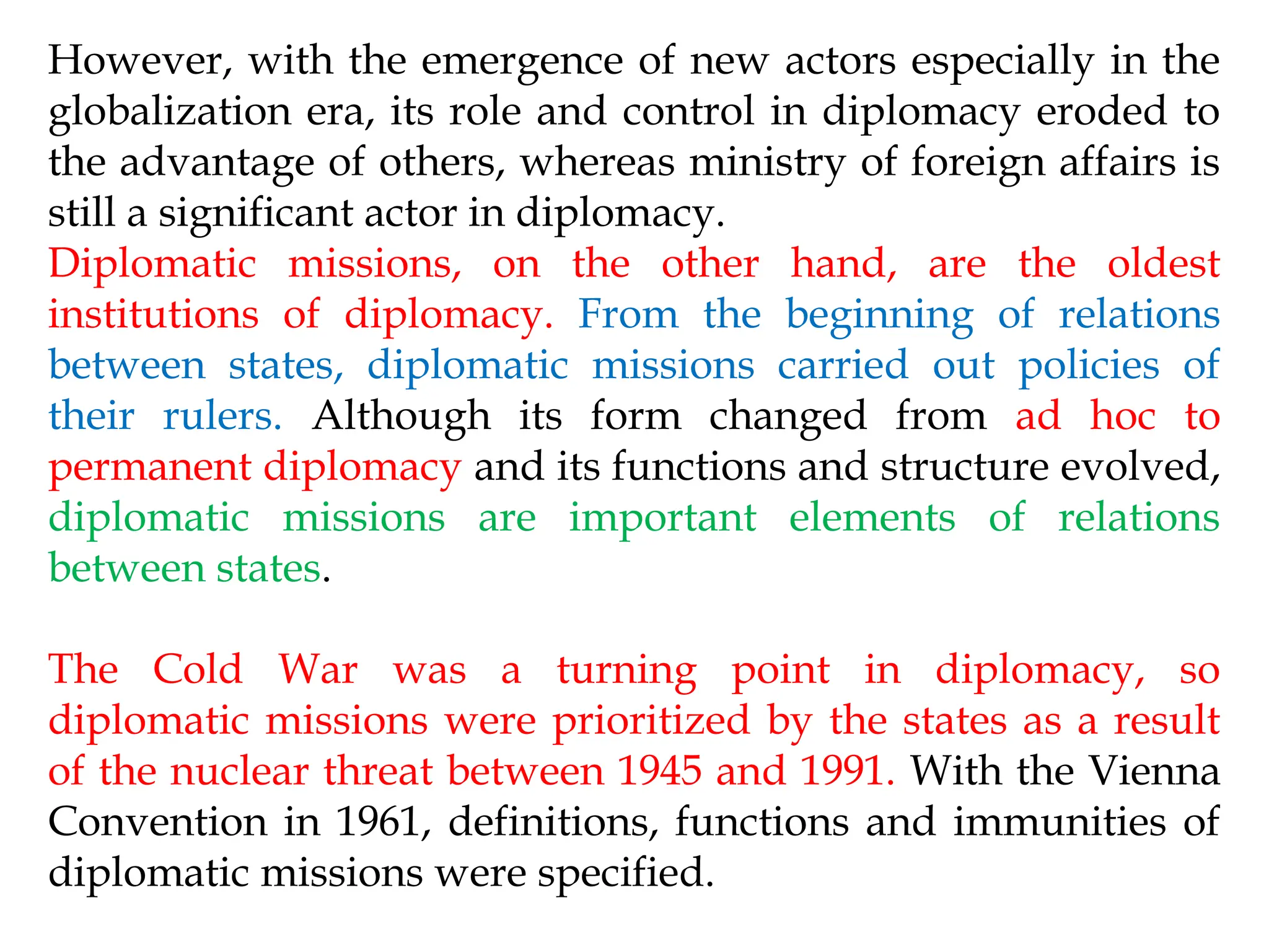 CHAPTER II. Contemporary challenges in Diplomacy | PPTX