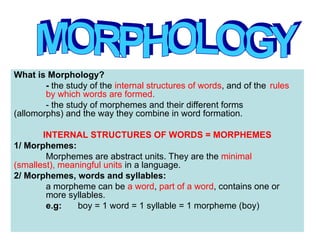 Chapter II.ppt grammar corrected in english morpho syntax | PPT