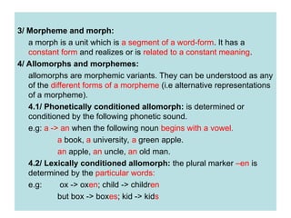 Chapter II.ppt grammar corrected in english morpho syntax | PPT