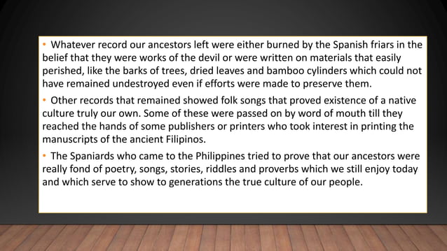 Chapter II- PRE- SPANISH PERIOD.pptx | Books and Literature