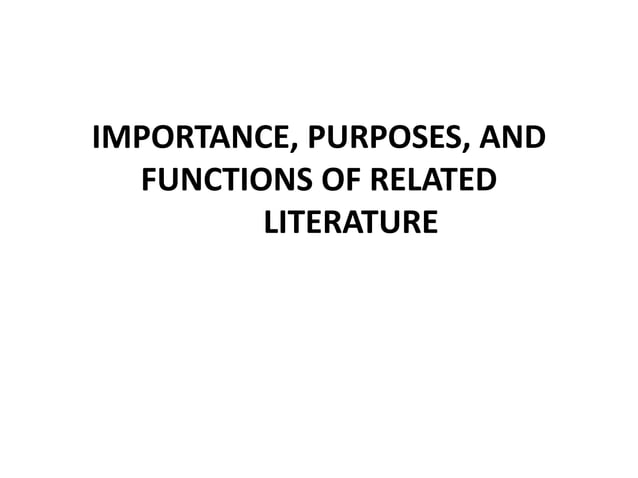 Chapter II - Review of Related Literature.pptx | Science