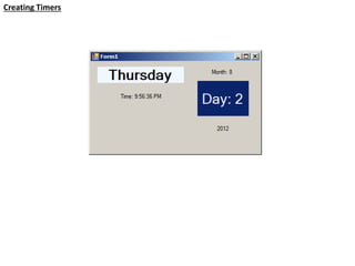 Chapter ii c#(building a user interface) | PPT