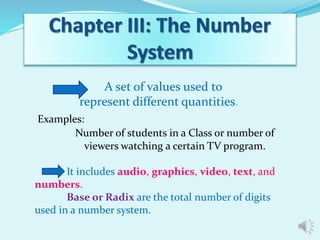 Chapter iii: Number System | PPT