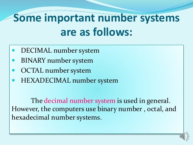 Chapter iii: Number System