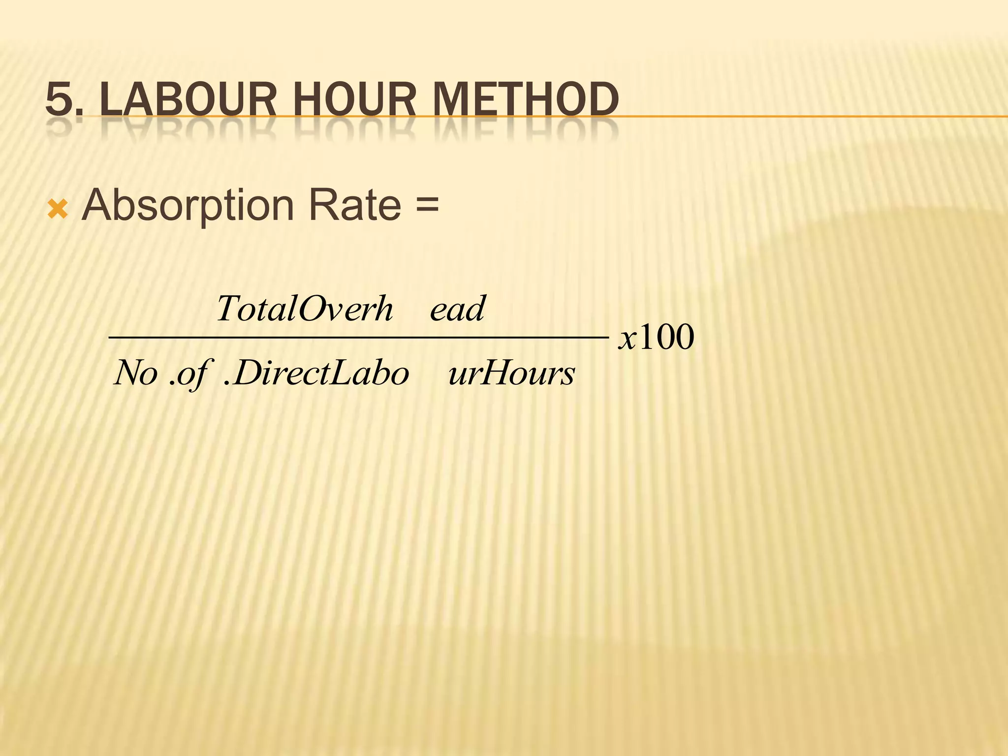 Absorption Of Overheads-B.V.Raghunandan | PPTX
