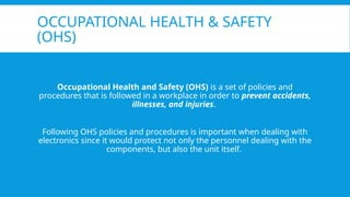 Chapter III - Occupational Health and Safety Policies and Procedures | PPT