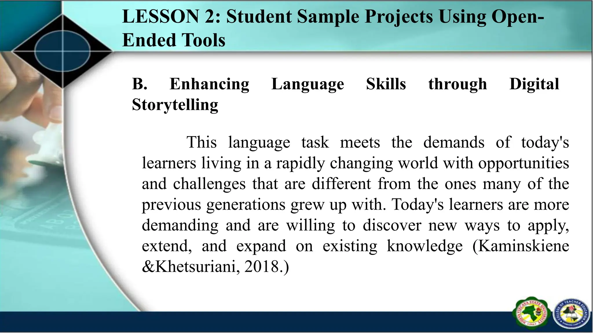Chapter III- USING OPEN-ENDED TOOLS IN FACILITATING LANGUAGE LEARNING.pptx