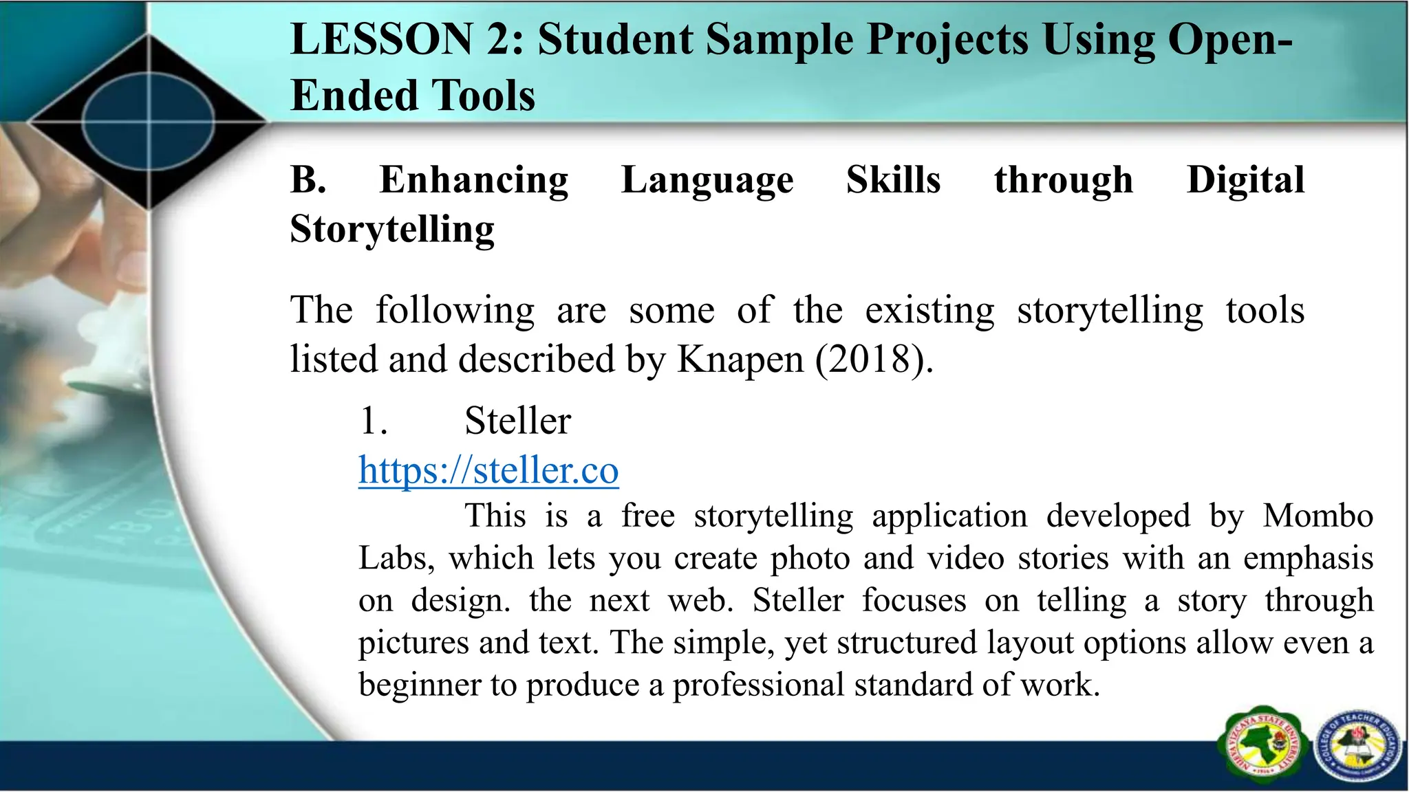 Chapter III- USING OPEN-ENDED TOOLS IN FACILITATING LANGUAGE LEARNING.pptx