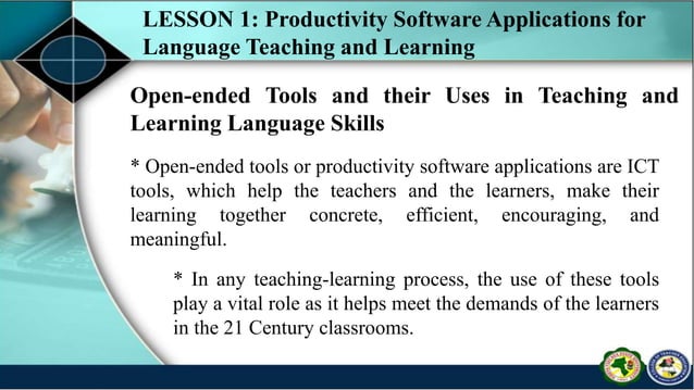 Chapter III- USING OPEN-ENDED TOOLS IN FACILITATING LANGUAGE LEARNING.pptx | Computer Software ...