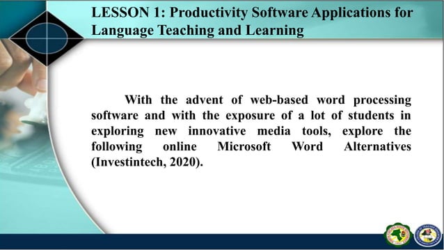 Chapter III- USING OPEN-ENDED TOOLS IN FACILITATING LANGUAGE LEARNING.pptx | Computer Software ...