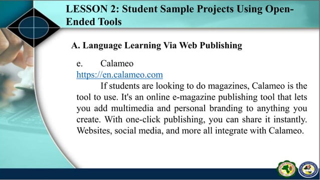 Chapter III- USING OPEN-ENDED TOOLS IN FACILITATING LANGUAGE LEARNING ...