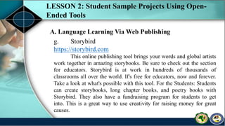 Chapter III- USING OPEN-ENDED TOOLS IN FACILITATING LANGUAGE LEARNING.pptx