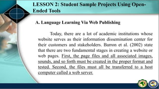Chapter III- USING OPEN-ENDED TOOLS IN FACILITATING LANGUAGE LEARNING.pptx
