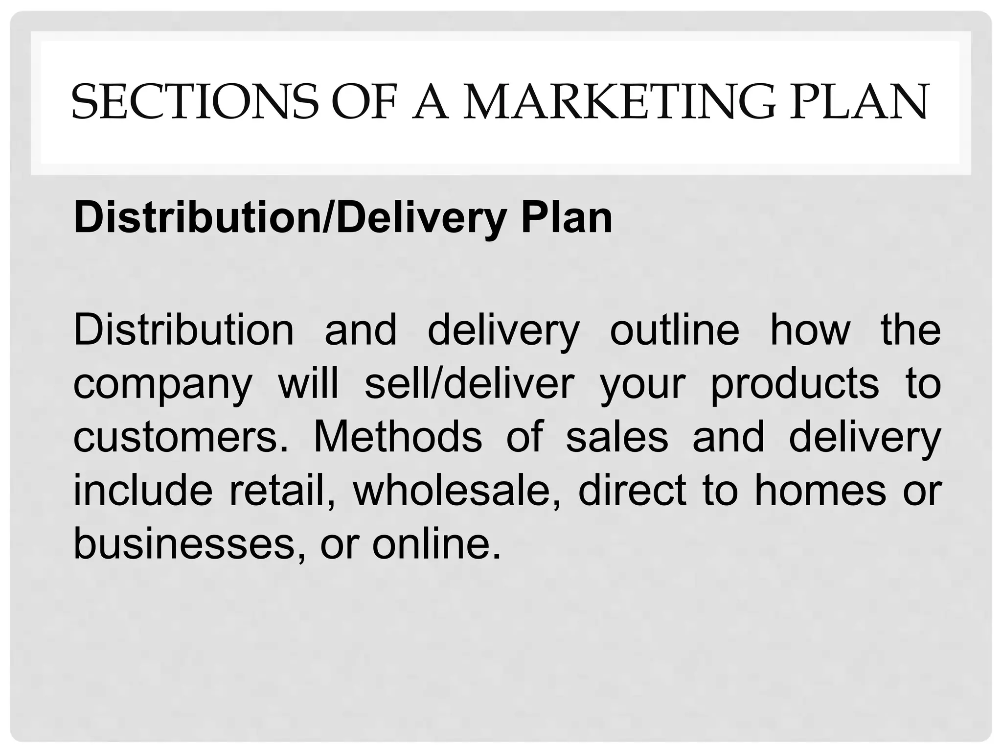 Business Plan and Marketing Plan | PPTX
