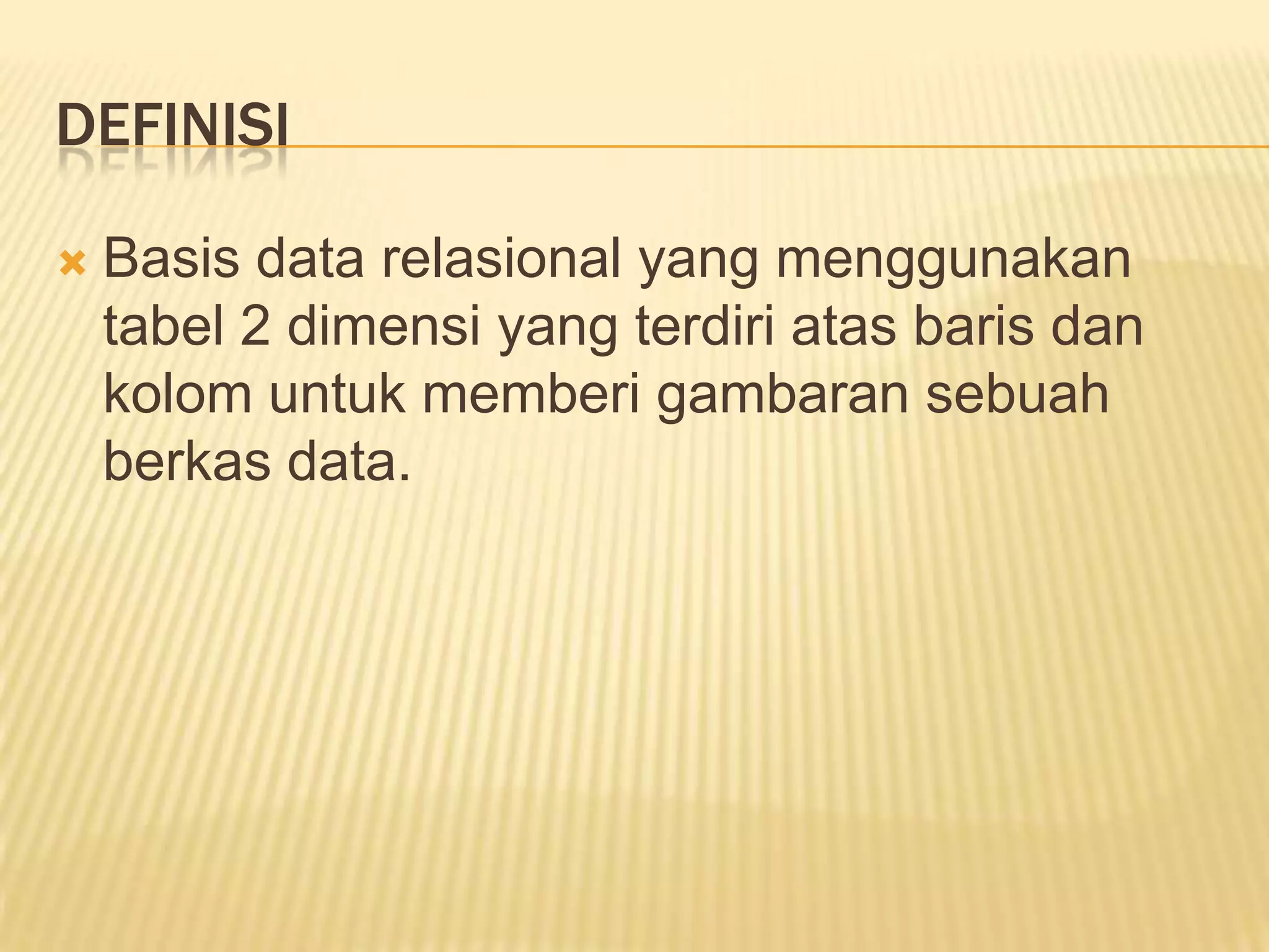 Chapter iii (model data relasional) | PPTX
