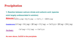 Solubility and precipitation equilibrium .pptx