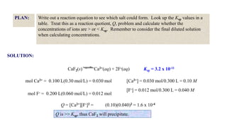 Solubility and precipitation equilibrium .pptx