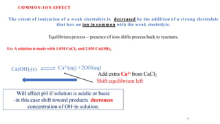 Solubility and precipitation equilibrium .pptx
