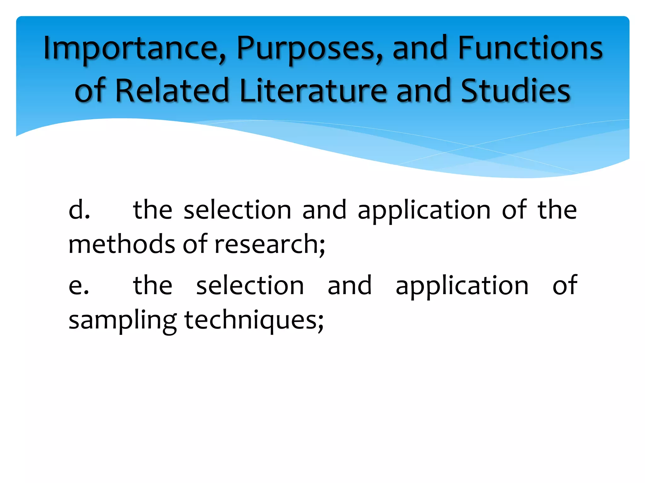 Related Literature and Related Studies | PPTX