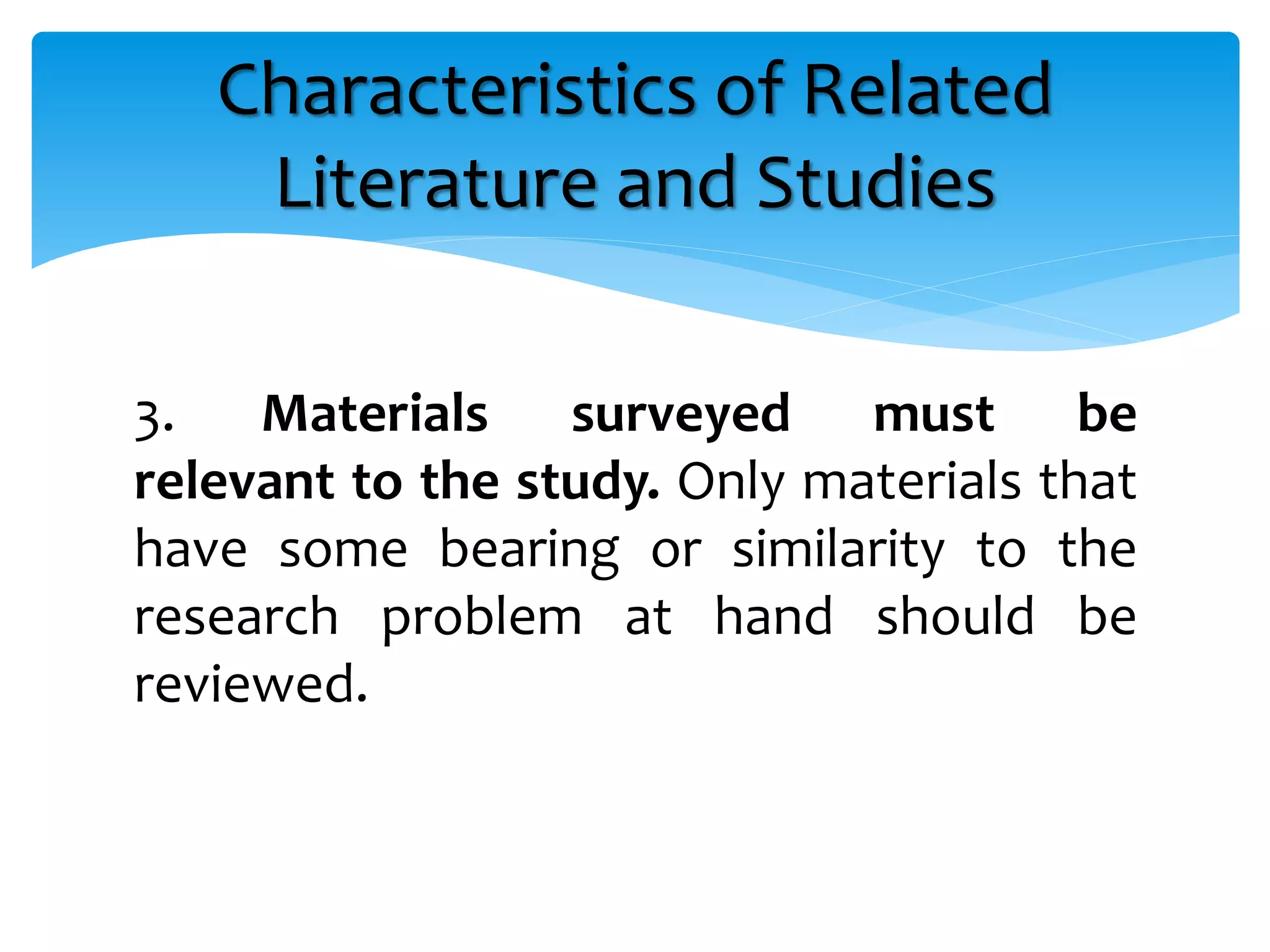 Related Literature and Related Studies | PPTX