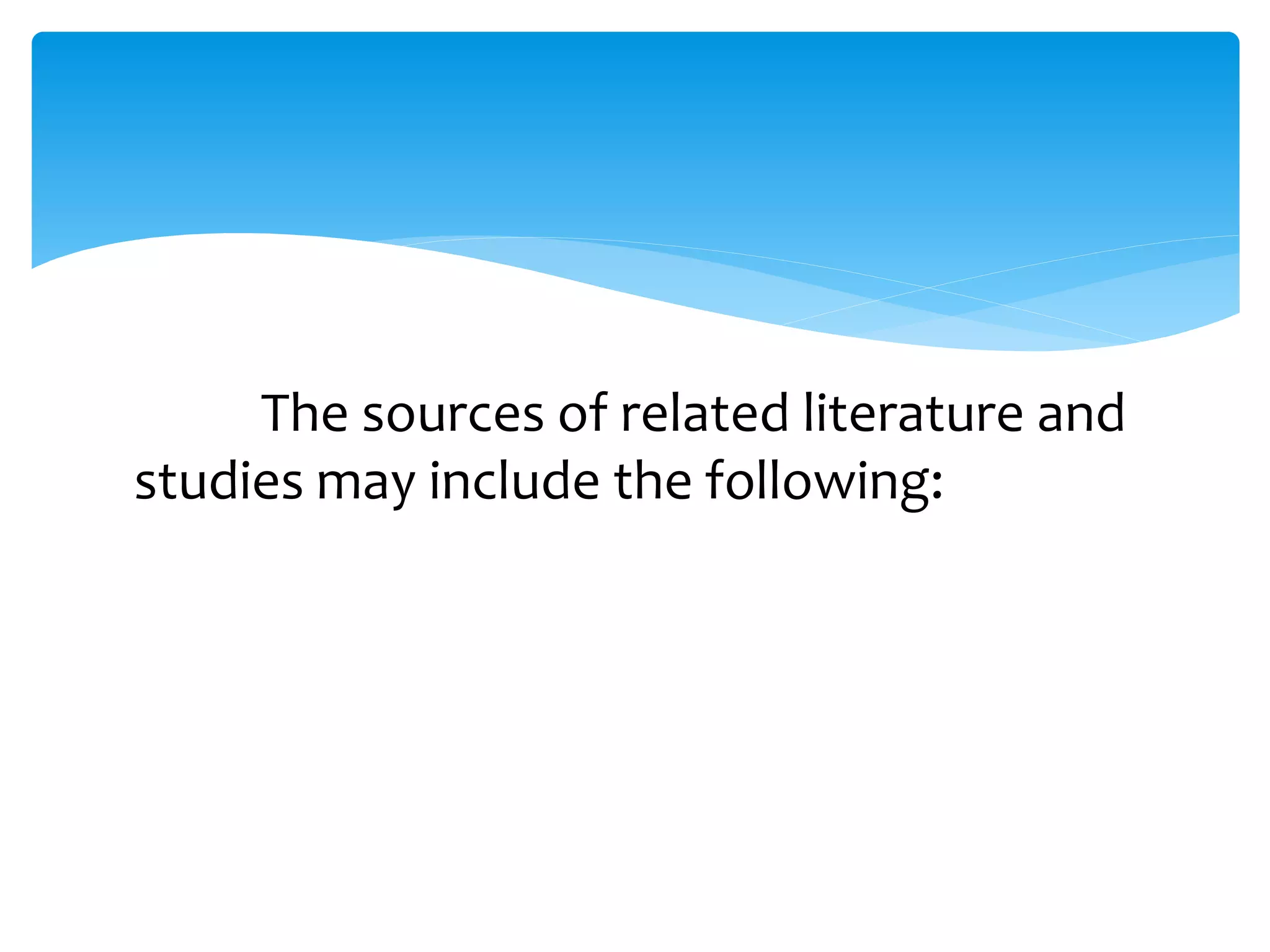 Related Literature and Related Studies | PPTX