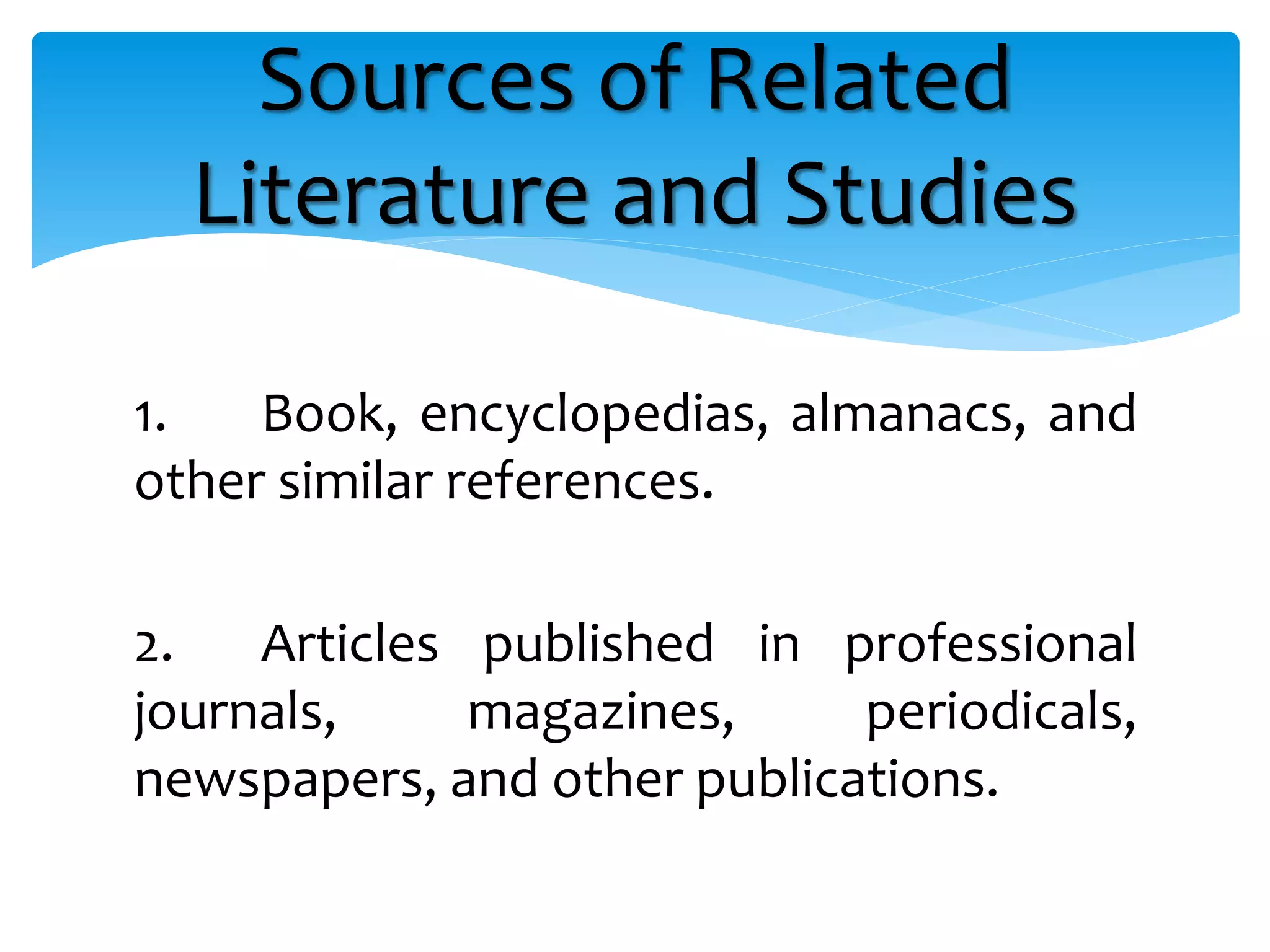 Related Literature and Related Studies | PPTX