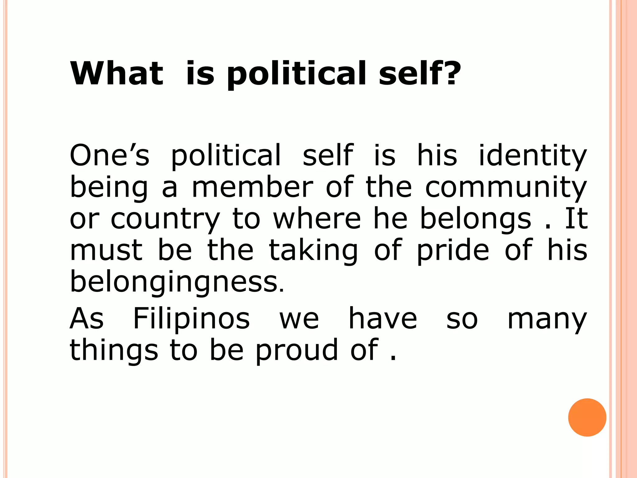Political Self | PPTX