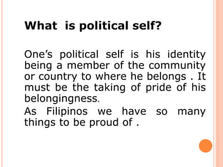 Political Self | PPTX