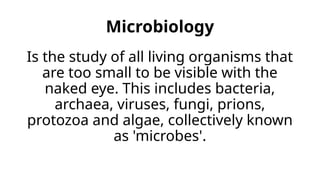 Chapter I Introduction to Microbiology & Parasitology.pptx