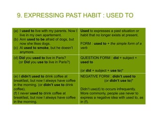 Chapter ii past time | PPTX