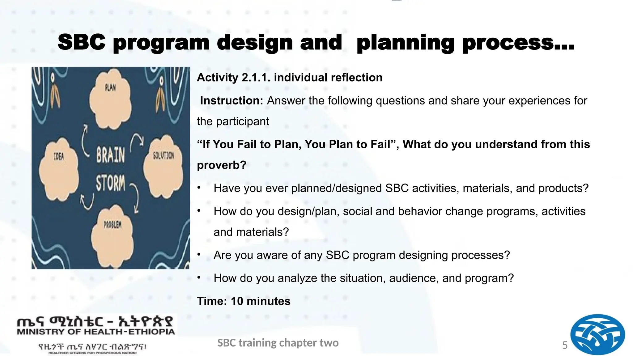 Chapter II Social and Behavior Change Program Designing.pptx