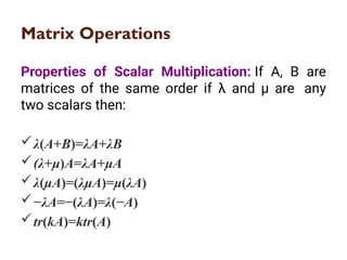 Comprehensive Introduction to Matrix Algebra: Types, Operations, and ...