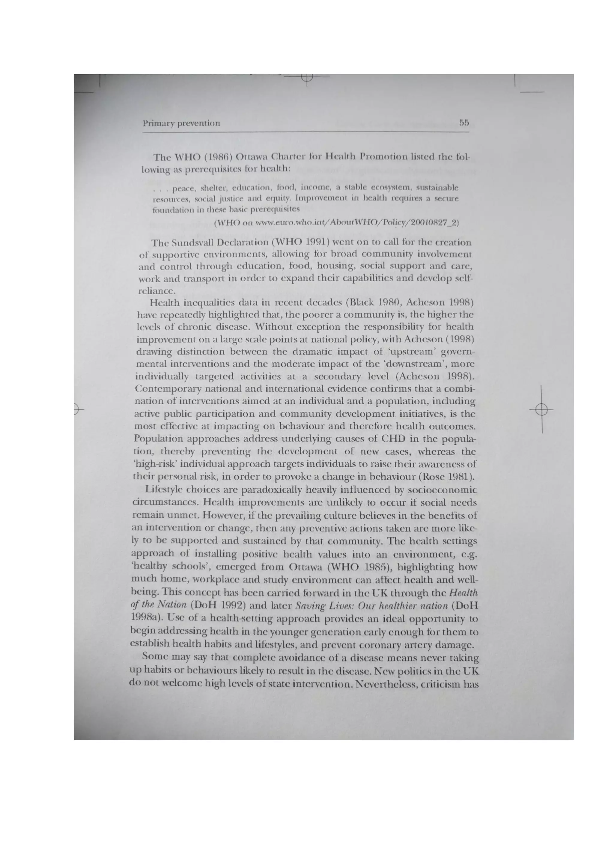 Primary Prevention of Heart Disease | PDF