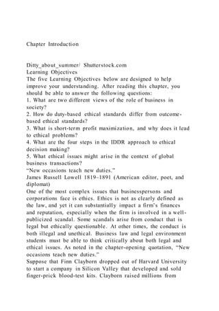 Chapter IntroductionDitty_about_summer Shutterstock.comLe | PDF