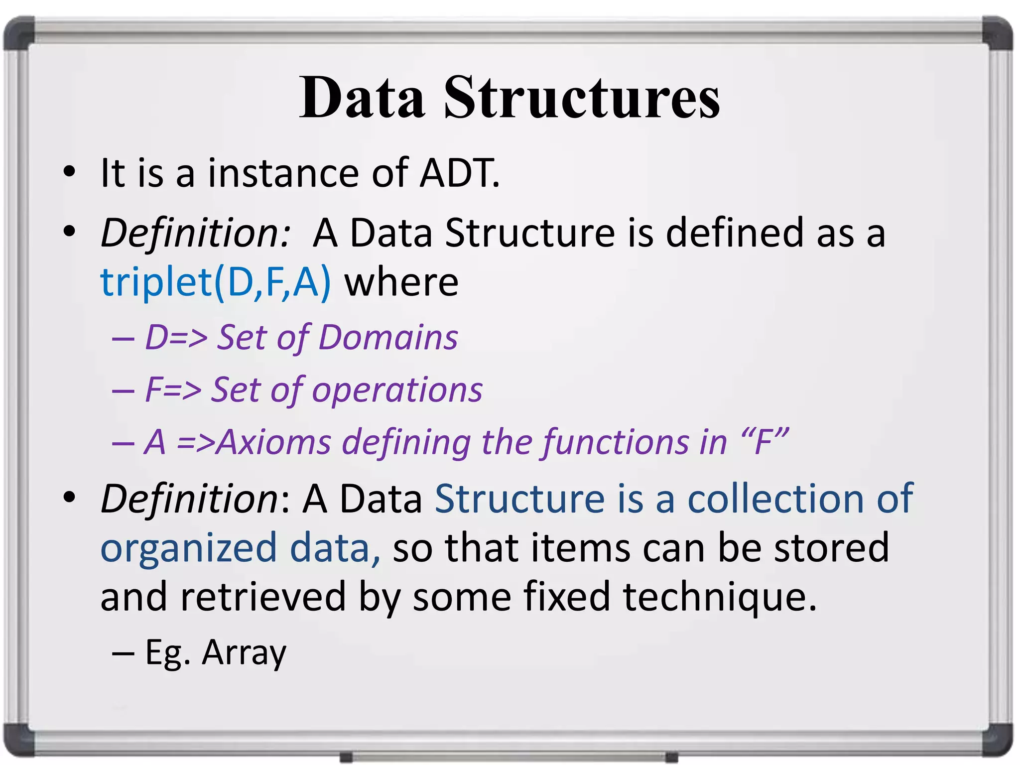 Introduction To Data Structure Part 1 Ppt 2609