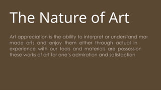 CHAPTER I - The Meaning and Importance of Arts.pptx