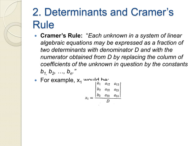 Chapter 4: Linear Algebraic Equations | PPTX