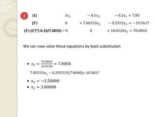 Chapter 4: Linear Algebraic Equations | PPTX