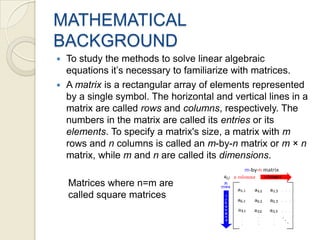 Chapter 4: Linear Algebraic Equations | PPTX