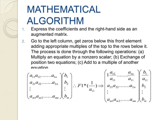 Chapter 4: Linear Algebraic Equations | PPTX