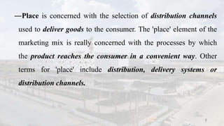 place and distribution of financial services | PPTX