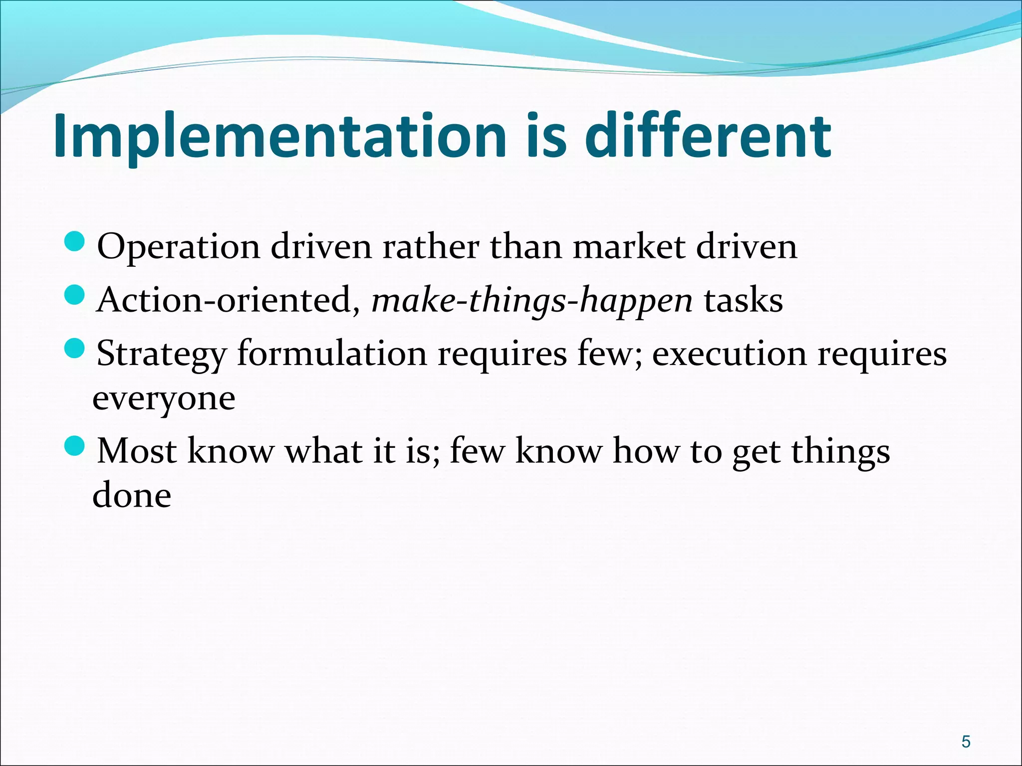 Chapter iv operationalizing strategy | PPT