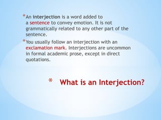 Adjective modifies a noun or a pronoun by description | PPTX